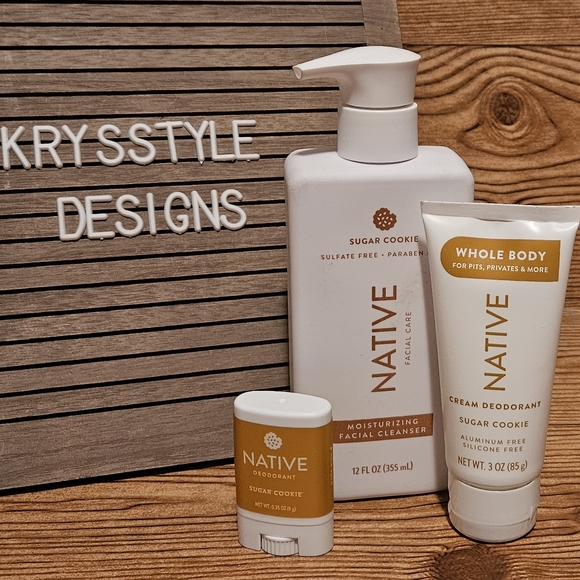 Native | Bath & Body | 3native Sugar Cookie Items Facial Cleanser Mini ...